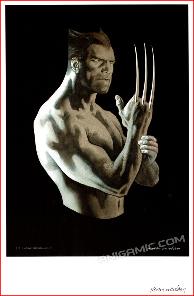 WOLVERINE * Signed * ART PRINT Kevin Nowlan X-MEN Marvel SDCC Autograph ...