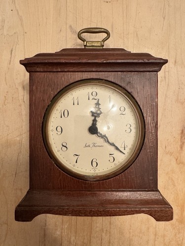 Antique Seth Thomas Alarm Clock | Buckingham SS10-AD | Solid Mahogany ...