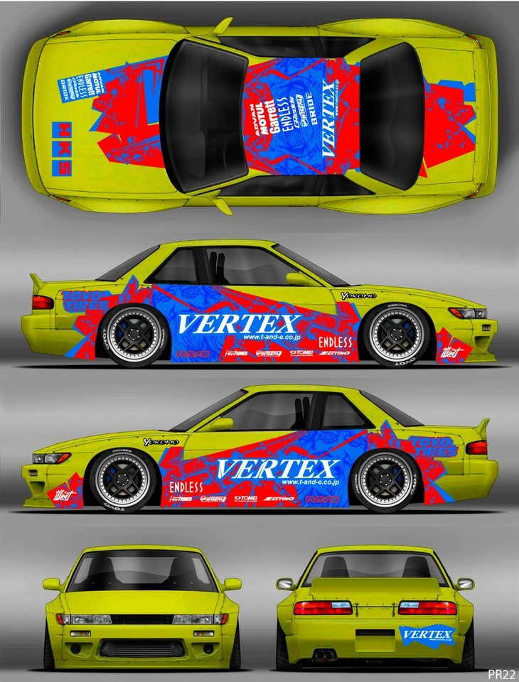 RC Car Sticker Set, Decal, Livery For 1/10 Drift Car Body - 60+ Designs ...