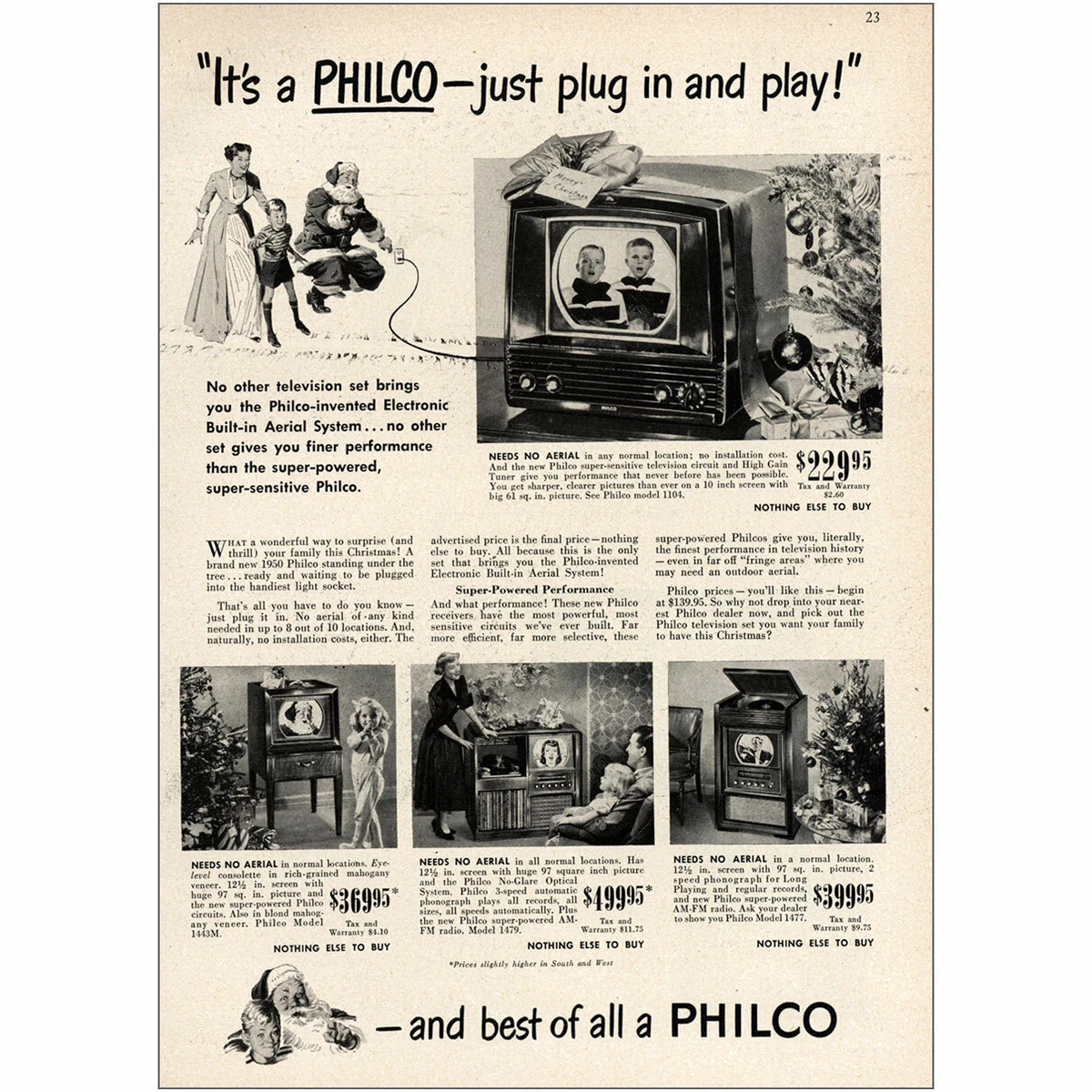 1949 Philco Tv