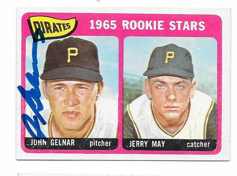 JOHN GELNAR 1965 TOPPS AUTOGRAPHED SIGNED # 143 PIRATES | eBay