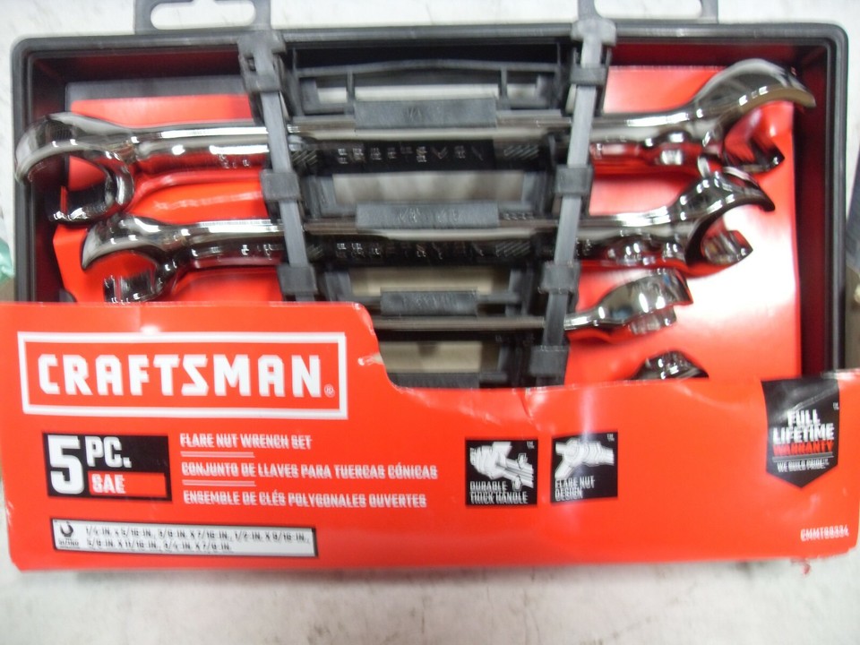 CRAFTSMAN FLARE NUT WRENCH SET OR SINGLE SAE OR METRIC FULL POLISH YOUR ...