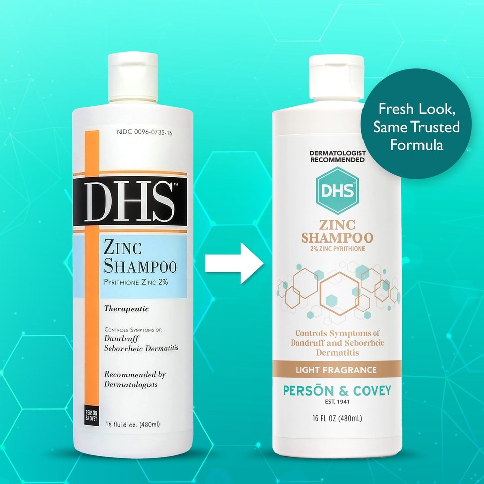 Zinc Shampoo – Dandruff Shampoo – for Flaky and Dry Scalp with 2% Zinc ...