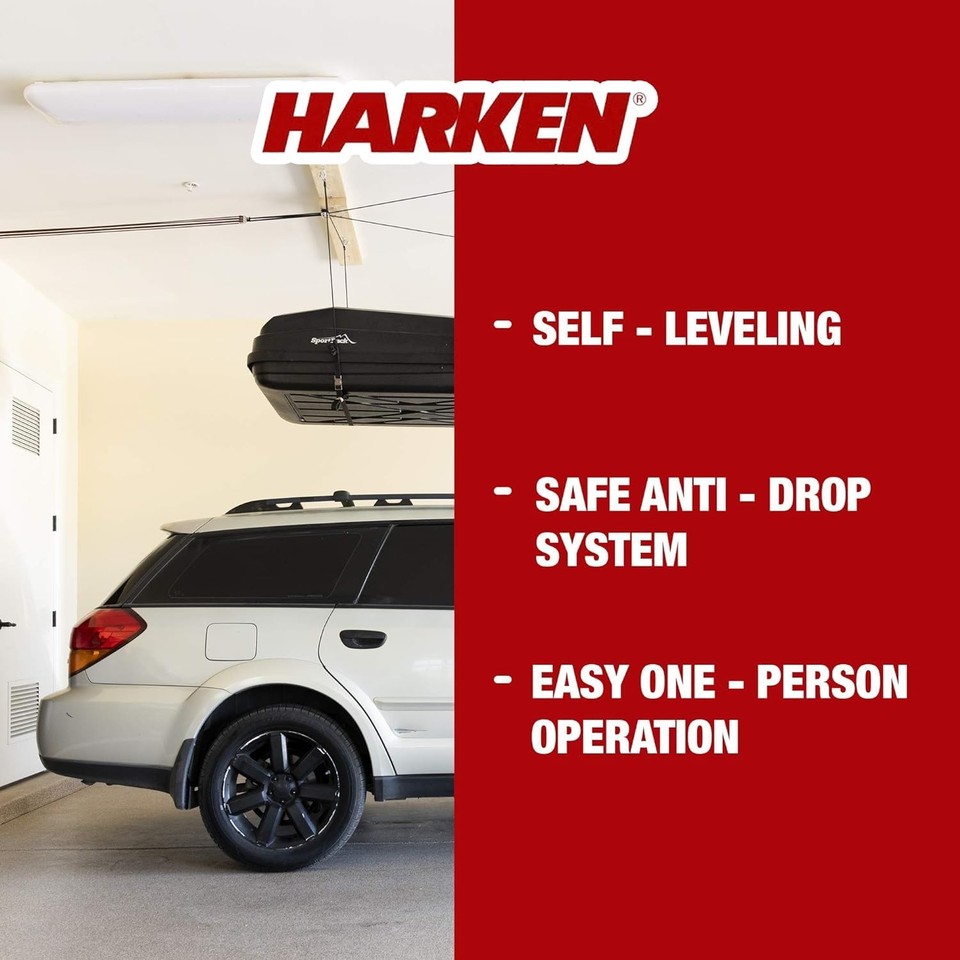 Hoister Cargo Carrier Box & Overhead Garage Storage Hoist System for ...