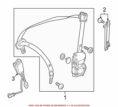MERCEDES BENZ Seat Belt Retractor Assembly 204-860-94-85-9C94 OEM | eBay