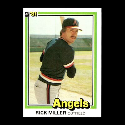 Rick Miller 1981 Donruss Anaheim Angels #294 NM+ Vintage! | eBay