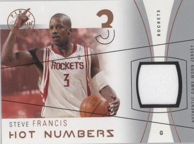 2003-04 Flair Final Edition - Hot Numbers Jerseys Steve Francis #HN-SF ...