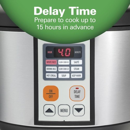 Hamilton Beach Digital Programmable Rice and Slow Cooker & Food Steamer ...