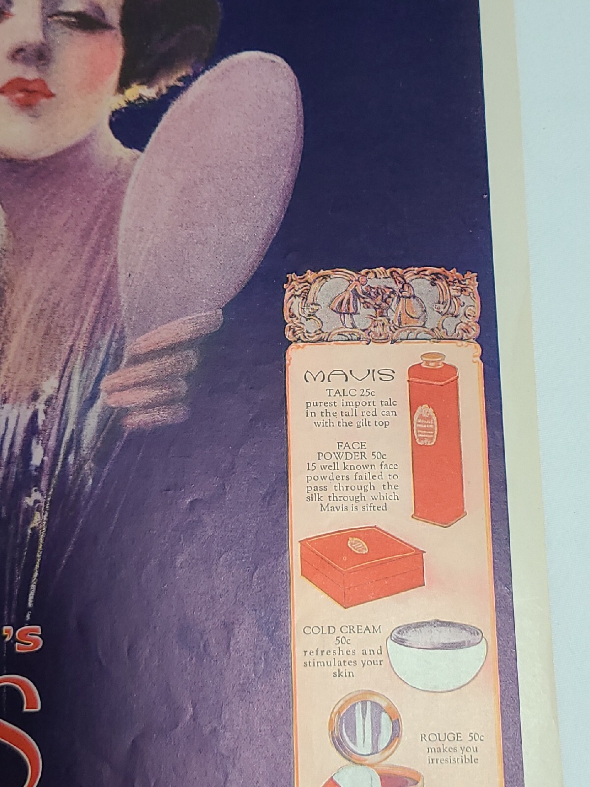 Vivaudou's Mavis Lip Stick Double Sided Magazine Ad May 1922 | eBay
