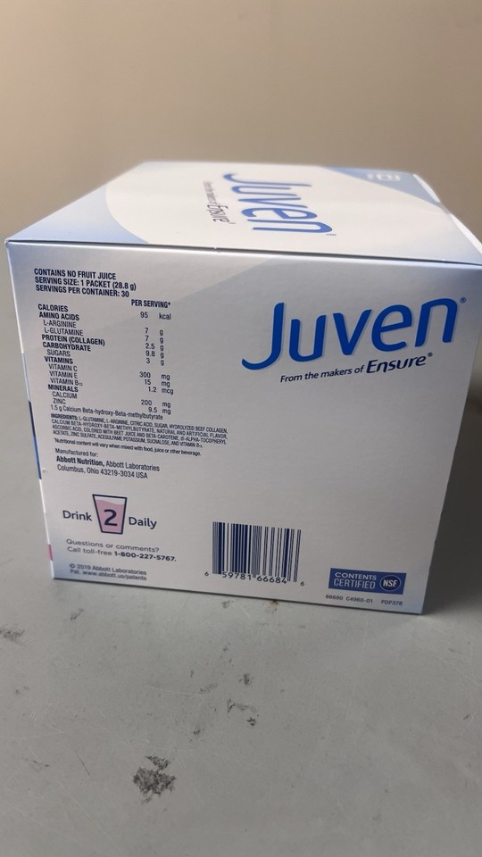 Juven Therapeutic Nutrition Powder Wound Healing Fruit Punch 30 Packets ...
