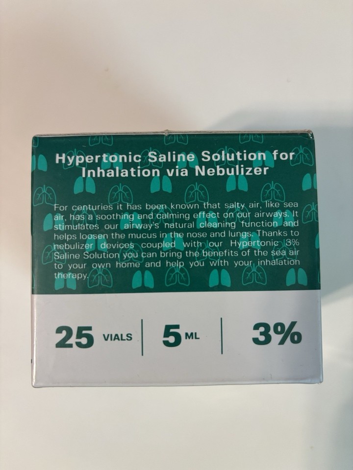 Sterile Hypertonic Saline Solution 3% Sodium Chloride USP 5ml Per Vial ...