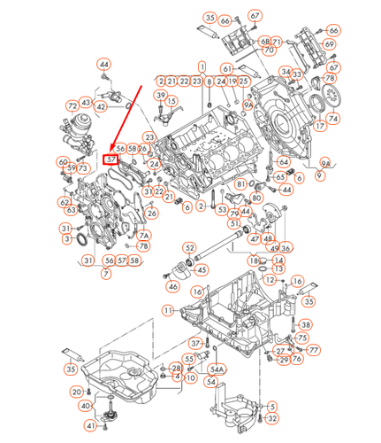 AUDI A4 B8 Motorsteuerdeckeldichtung 059103161AD NEUES ECHTES | eBay.de