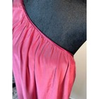 Robin One Shoulder Cocktail Dress Size 6 Cranberry Red 100% Silk ...