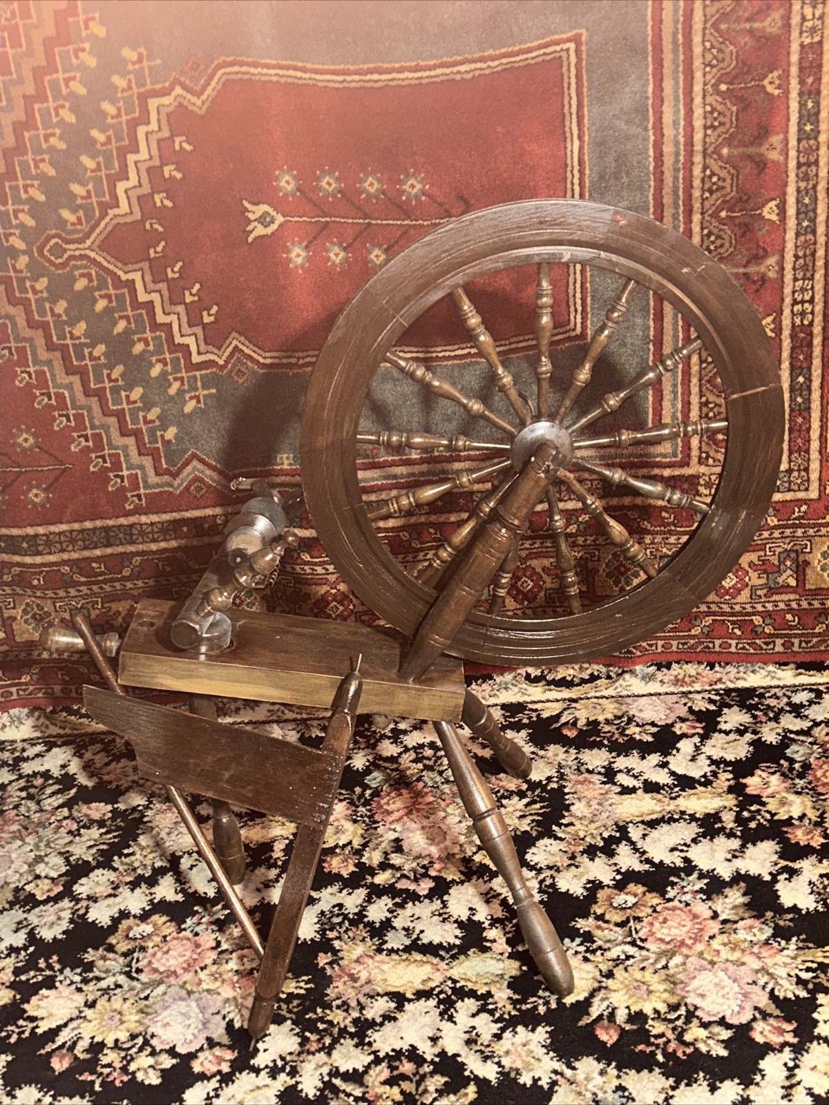 Primitive Spinning Wheel from The Country Craftsman, Littleton Ma. | eBay