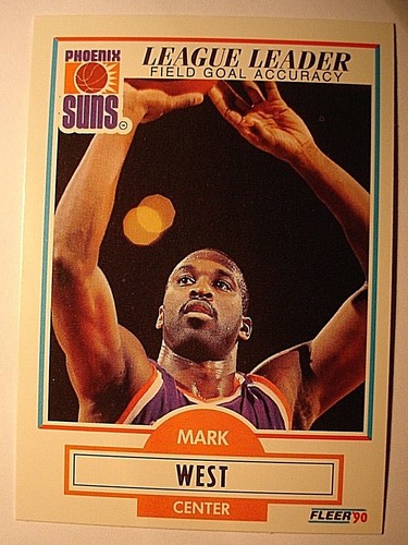 Mark West - Suns - Center - Fleer Basketball Card - 1990 - #153 | eBay