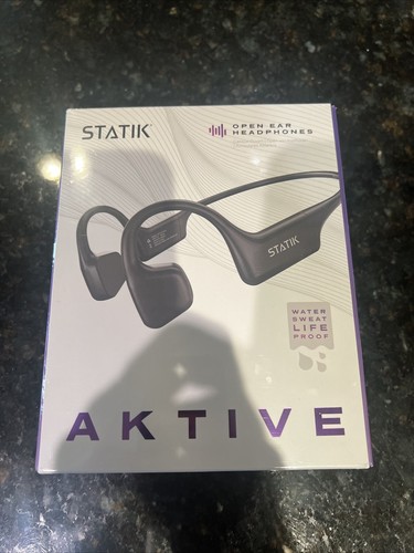 Statik Aktive Open Ear Headphones Black Bone Conduction Bluetooth ...