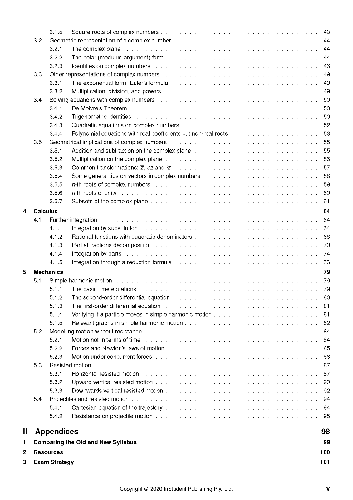 ATAR Notes HSC Mathematics Extension 2 Year 12 Notes | eBay