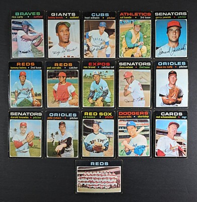 1971 Topps Baseball Set Break 16 Cards | eBay