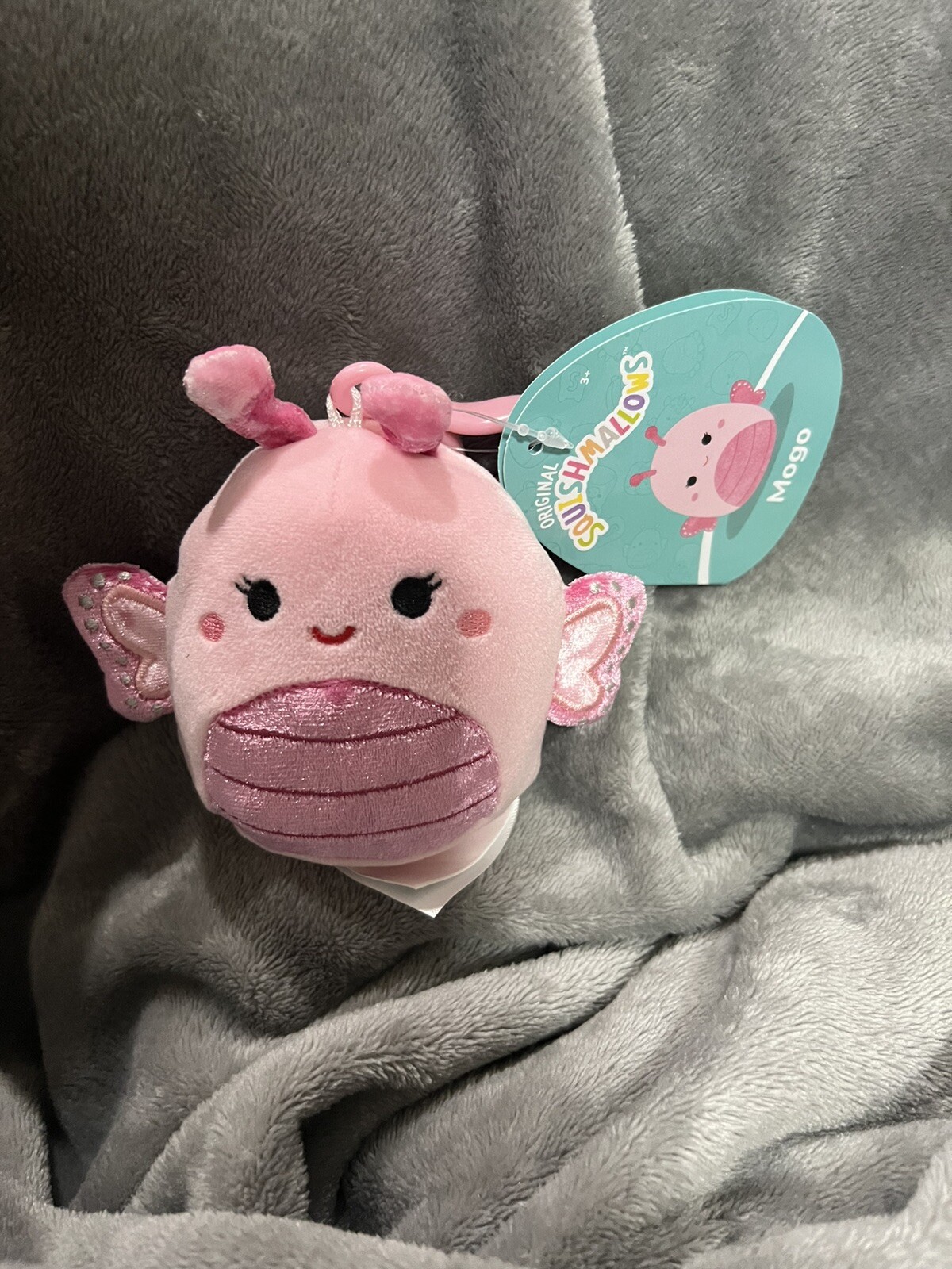 Squishmallow Clip Velvet Butterfly Mogo | eBay