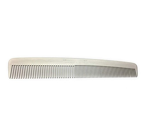 Swedish Crown Hair Comb Aluminum Comb Antistatic Grate-Free 2225 Metal ...