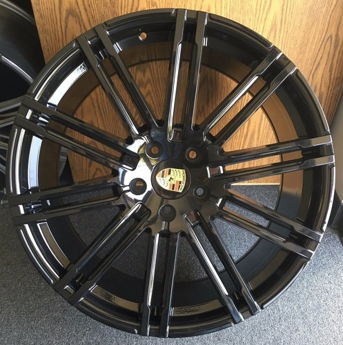 21'' Wheels fit Porsche Macan Gloss Black Staggered with Tires Turbo ...