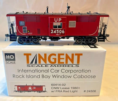 Tangent HO Scale UP CNW Lease Bay Window Caboose with lights | eBay
