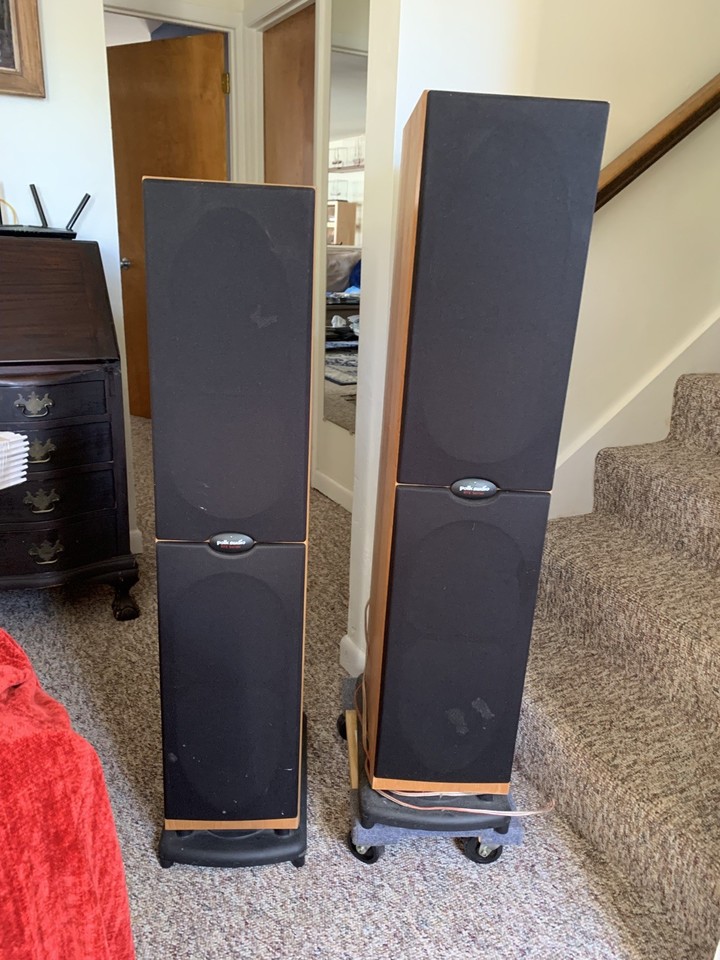 Polk Audio RTE2000P Vintage Powered Tower Speakers System Built In ...