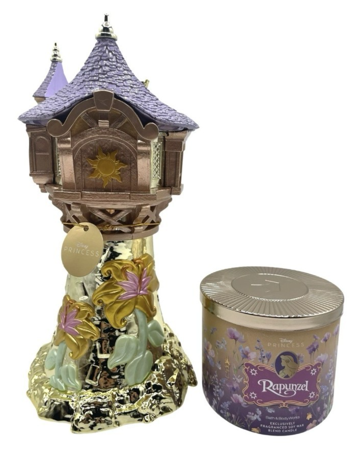 2026 Bath And Body Works Disney Princess Rapunzel Tower Candle Holder W ...