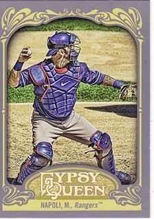 2012 Topps Gypsy Queen #76B Mike Napoli VAR SP Card | eBay
