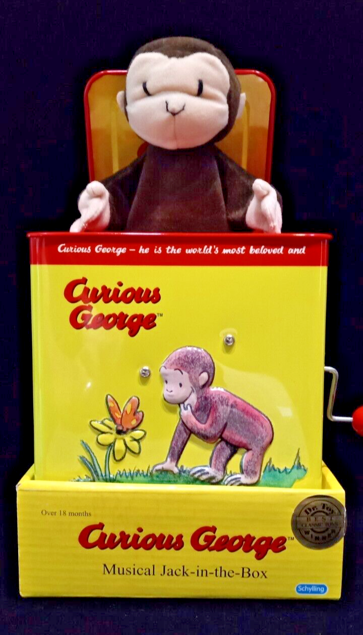 Schylling Classic Curious George Musical Jack in the Box Toy for sale ...