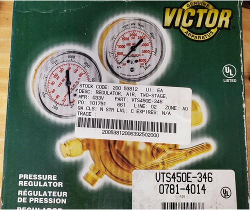 Victor VTS450E-346 0781-4014 Pressure Regulator for sale online | eBay