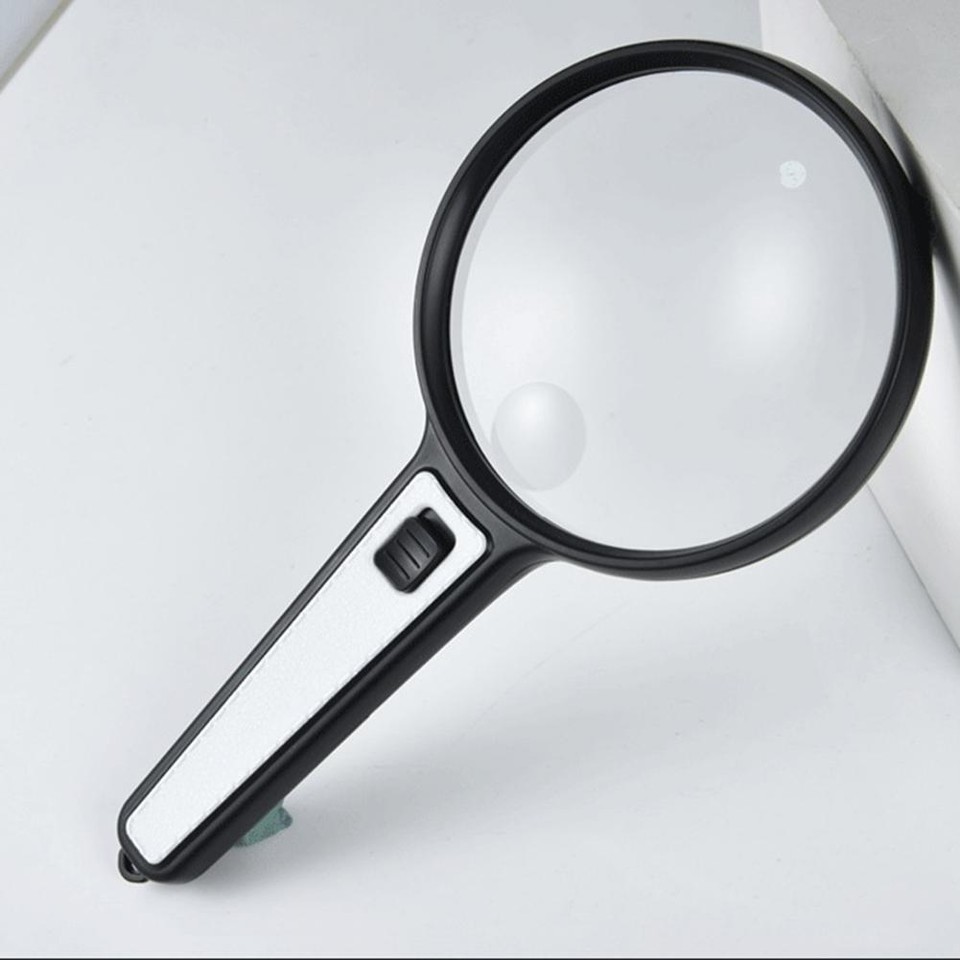 10X 20X Handheld Magnifying Glass Illuminated Magnifier Magnifying Lens ...