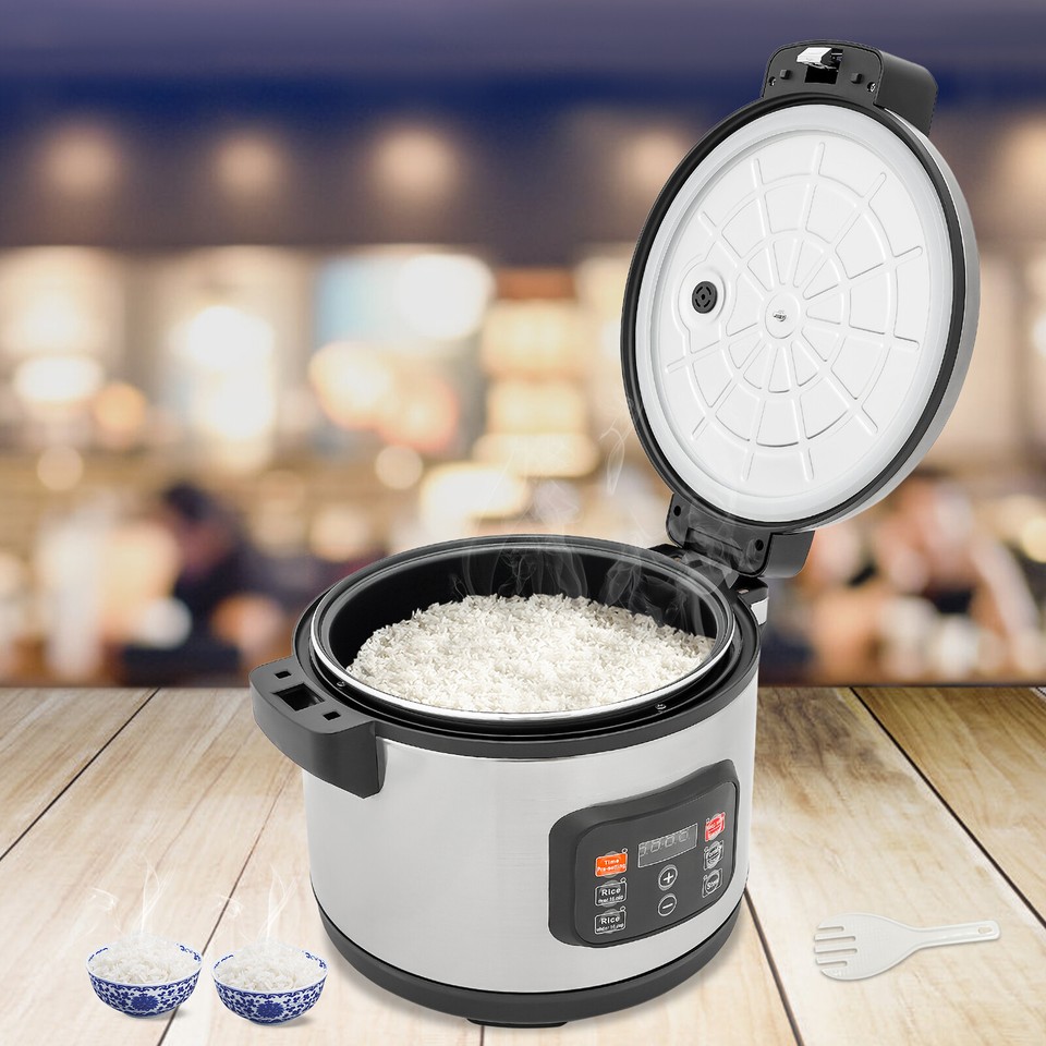 Kitchen Commercial Rice Cooker 60-Cup Non-Stick Pot 13L 24H Keep Warm ...