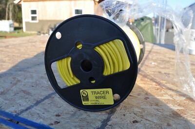 Kris Tech 12awg Solid Copper PE45 HMWPE Tracer Wire Yellow /500ft ...