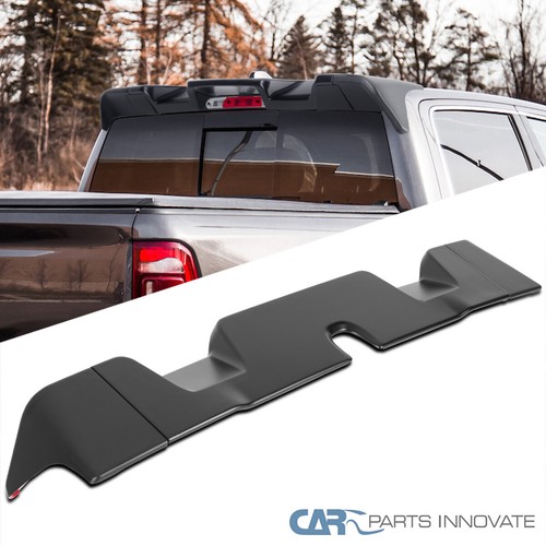 Fits 19-21 Dodge Ram 1500 Matte Black Unpainted Roof Rear Cab Spoiler ...
