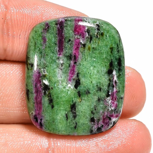 51.50Cts. 100% Natural Ruby Zoisite 29X24X6 MM Radiant Cabochon Loose Gemstone | eBay