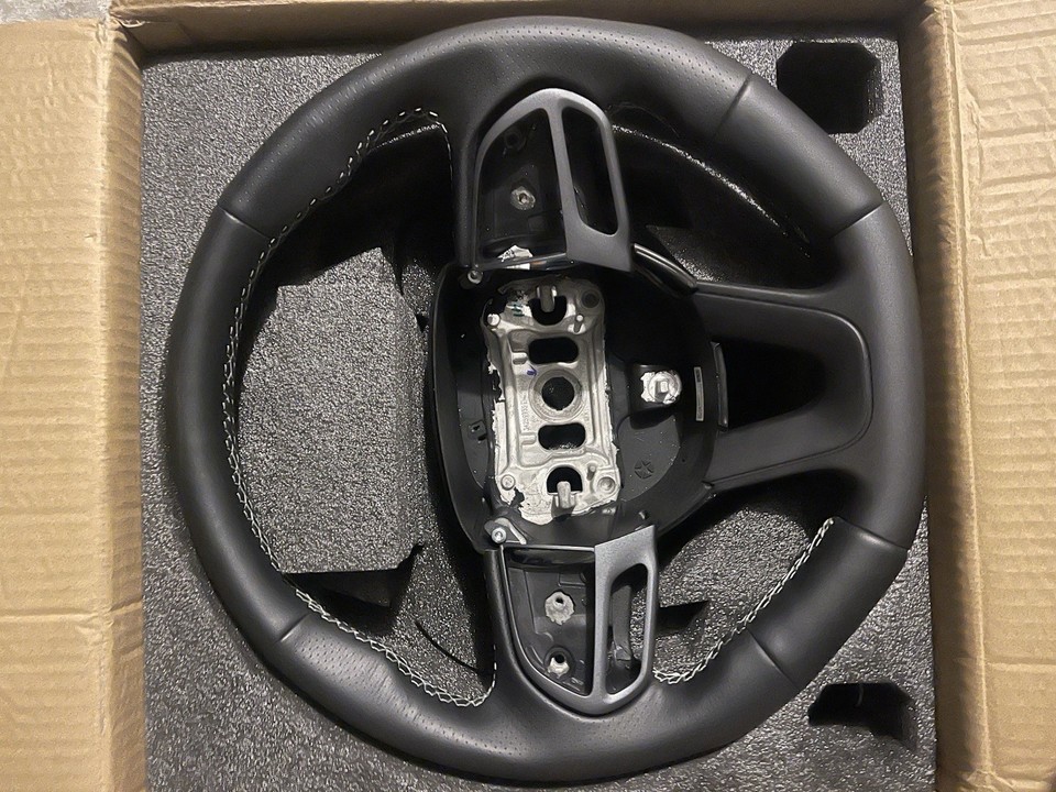 2021 2023 DODGE DURANGO SRT HELLCAT 6.2L OEM BLACK LEATHER STEERING ...