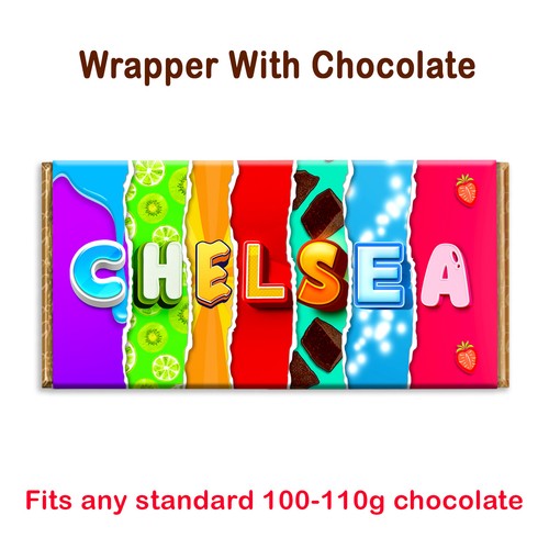 Chelsea Football Club FC Chocolate Bar Wrapper Novelty Gift Present For ...
