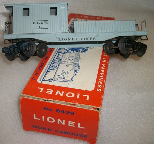 LIONEL POSTWAR SCARCE 6429 WORK CABOOSE 1963 ONLY C-8 LN TIRED ORIGINAL ...