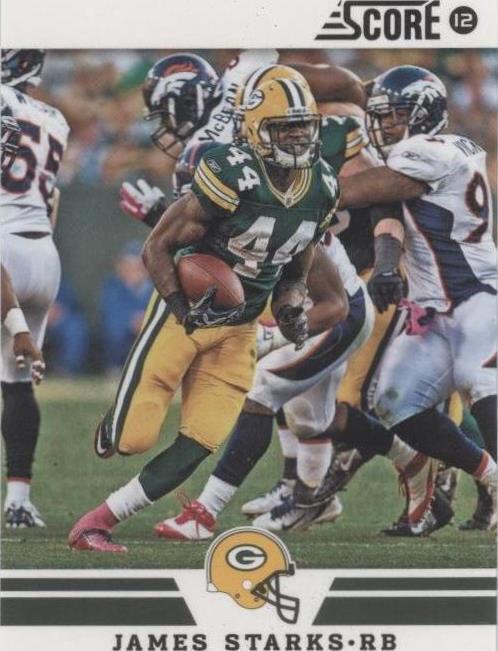 2012 Score - James Starks #7 Glossy for sale online | eBay