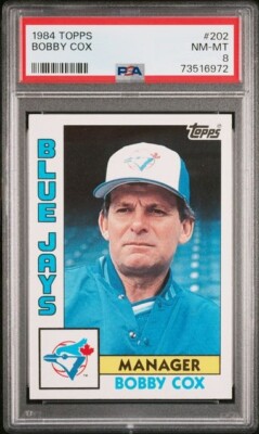 1984 Topps Bobby Cox Baseball Card #202 PSA 8 NM-MT | eBay