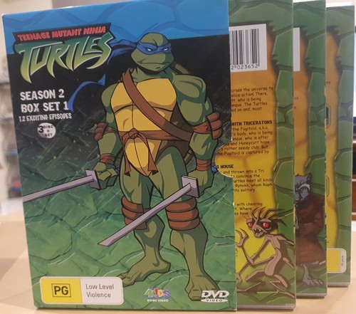 TEENAGE MUTANT NINJA TURTLES TMNT DVD SEASON 2 BOX SET ONE 1 3-DISC TV ...