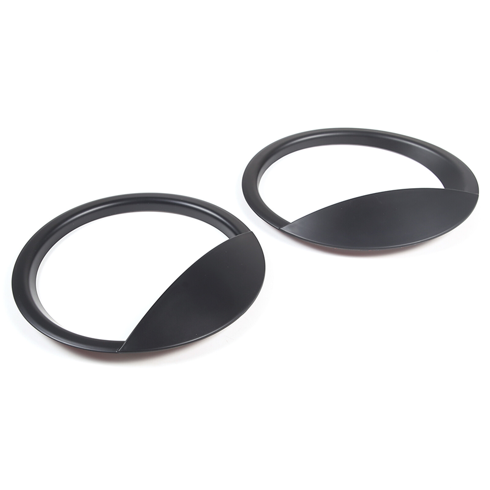 Matt Black ABS Headlight Trim Frame (Angry Eyes) For Toyota FJ Cruiser ...