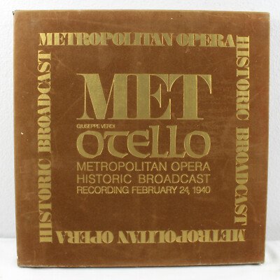 MET Giuseppe Verdi Otello Metropolitan Opera Vinyl Record 3 x LP VG+ W/ Booklets | eBay