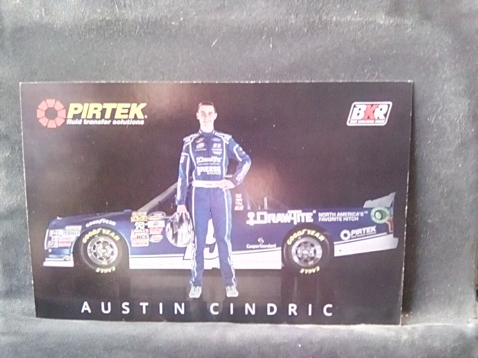 2017 AUSTIN CINDRIC #19 DRAW-TITE / PIRTEK NASCAR POSTCARD | eBay