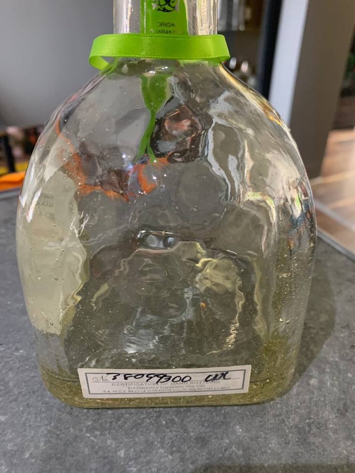 Patron Tequila Silver 750ml Empty Numbered Bottle NOM 1492 Rare | eBay