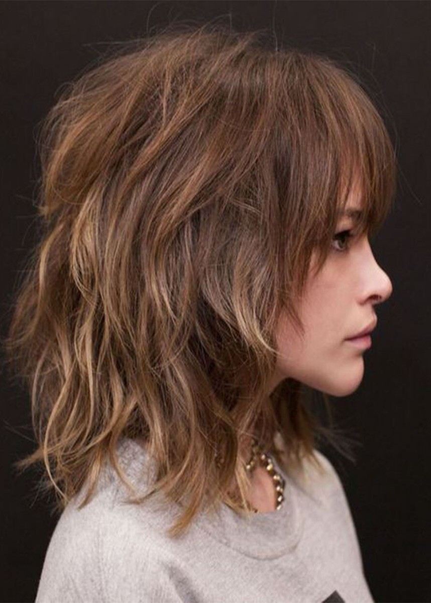 Medium Length Wavy Layered Haircuts