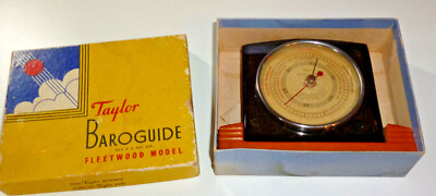 VINTAGE ART DECO CATALIN BAKELITE TAYLOR BAROGUIDE BAROMETER MACHINE ...
