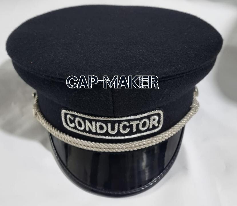 Train Conductor Railway Cap Railroad Officer style hat | eBay