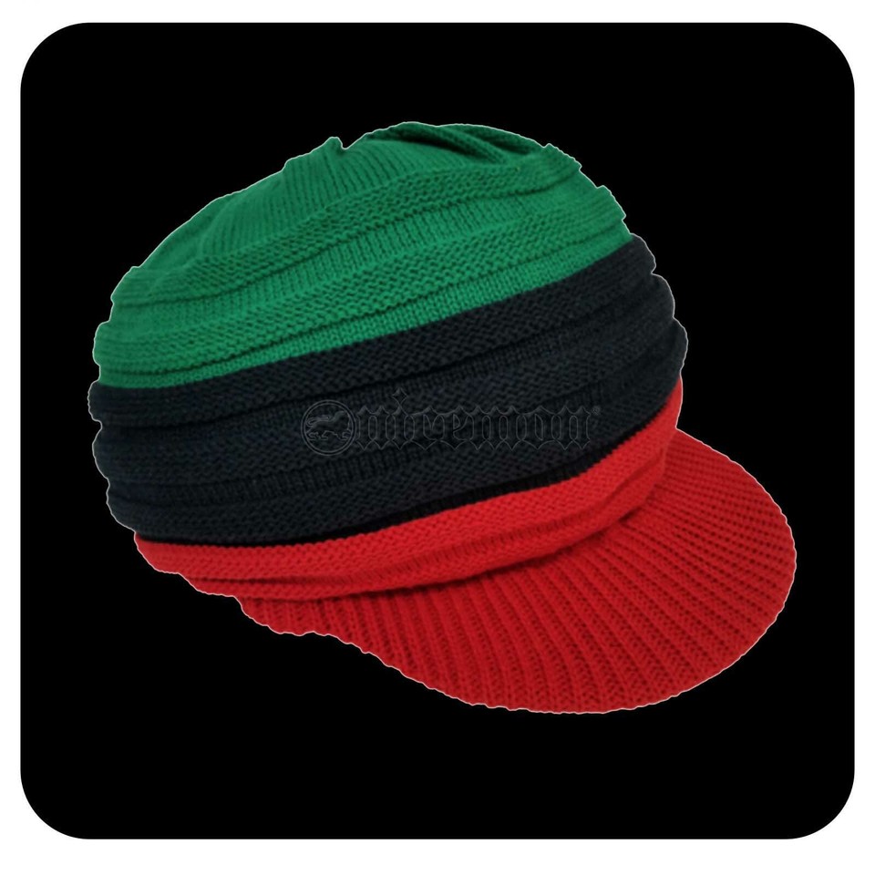 Jamaica Rasta Roots Africa Rastafari Marley Short Crown Hat Cap 100% ...
